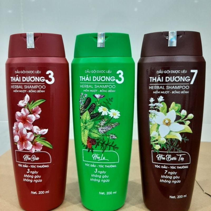 Dầu gội dược liệu Thái Dương 3 và Thái Dương 7 (200ml) | Shopee Việt Nam