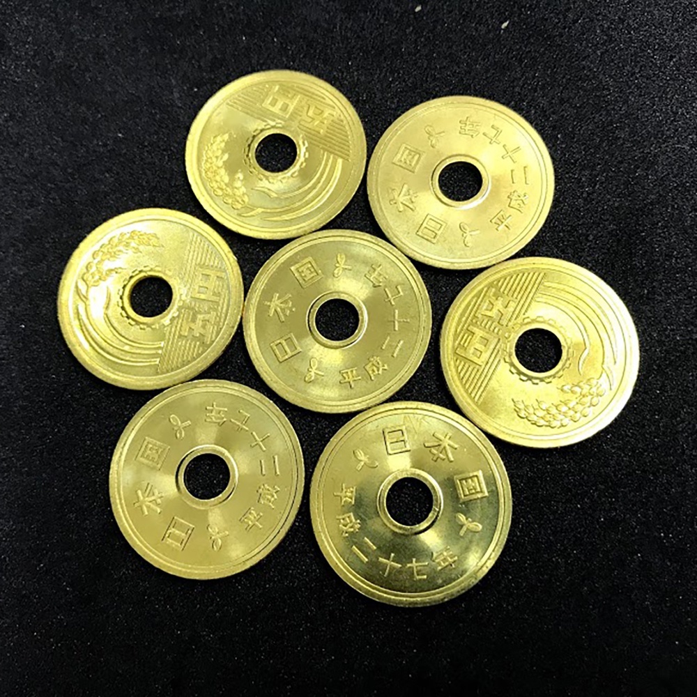 Đồng Xu 5 Yên Nhật Bản May mắn Bình Anh - Đồng Xu May Mắn Cũ 90% ...