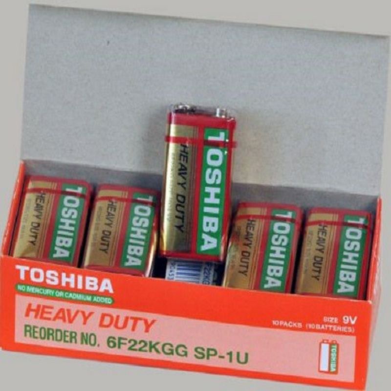 HỘP 10 VIÊN PIN VUÔNG 9V TOSHIBA / CAMELION / GOLTOE / GOLDEN / GP HÀNG ...