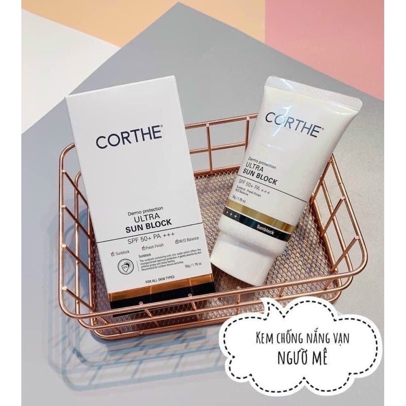 Kem chống nắng vật lý Corthe SPF 50+/PA+++, Kem Chống nắng Corthe Hàn ...