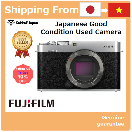 Pre-loved Máy ảnh kỹ thuật số không gương lật FUJIFILM X-E4 Thân bạc F X-E4-S [Japan Used Camera ...