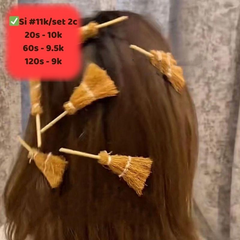 Set 2 Kẹp Tóc Hình Cái Chổi Siêu Xinh | Shopee Việt Nam