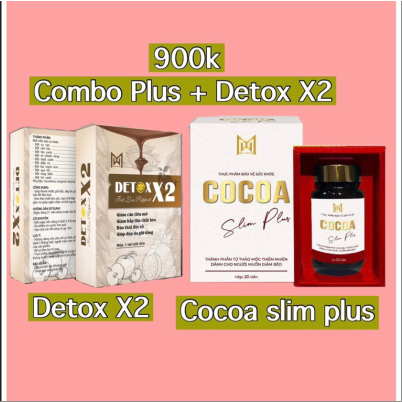 Combo Cocoa Slim/Magicbody slimx2/Cocoa slim plus kết hợp Detox X2 | Shopee Việt Nam