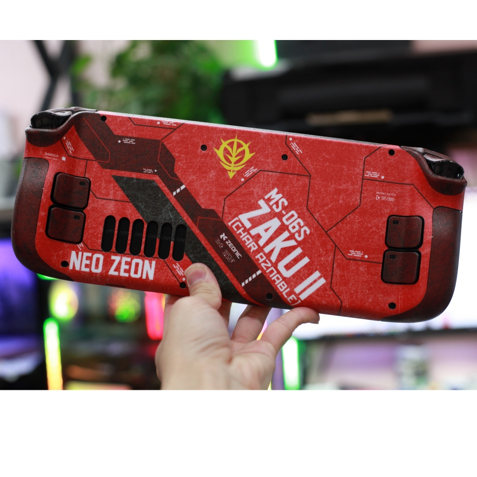Skin dán Steam Deck mẫu Gundam Zaku II NEO Zeon MS-06S đỏ | Miếng dán ...