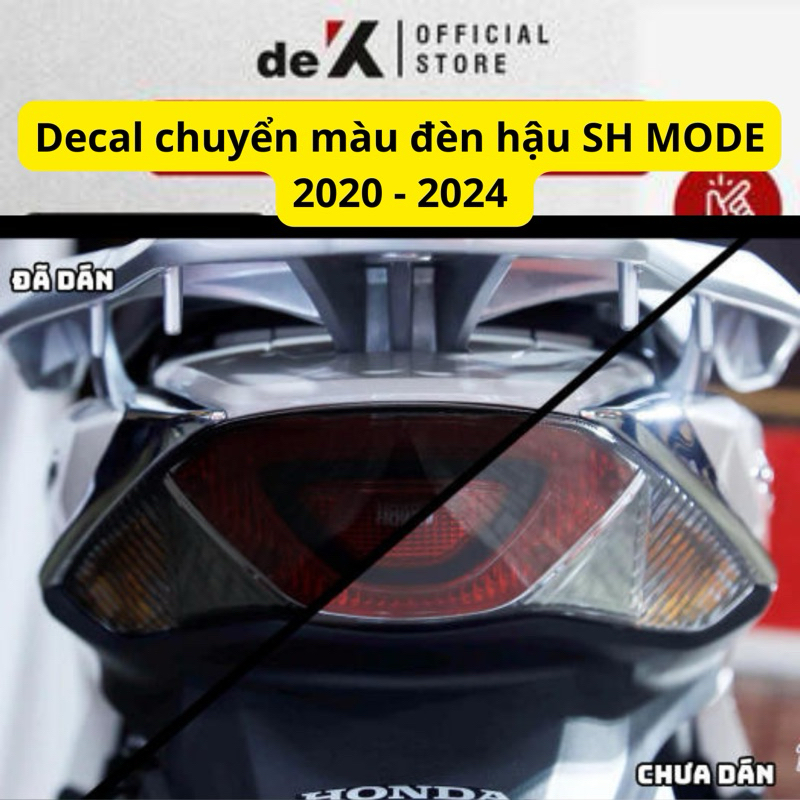 Miếng dán Decal đổi màu ĐÈN HẬU xe SH MODE 2020 - 2024 bảo vệ đèn hậu ...
