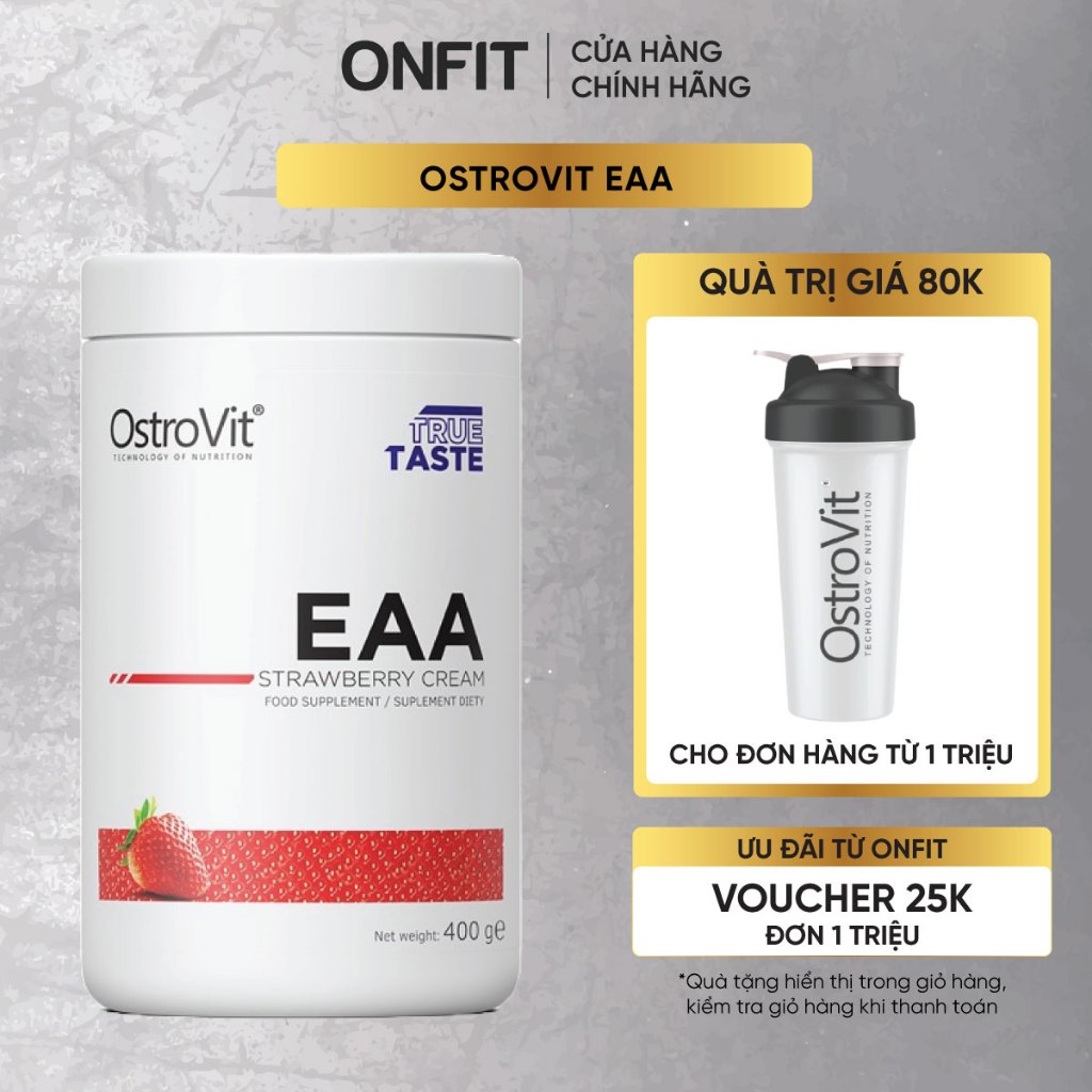 OstroVit EAA 400g ( 40 Lần Dùng) | Hỗ Trợ Phục Hồi, Xây Dựng Cơ Bắp, Chống Dị Hóa và Tăng Sức ...
