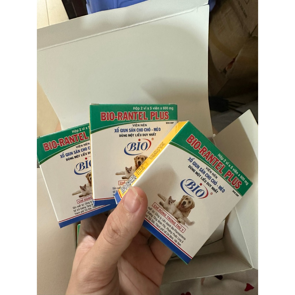 Tẩy / Sổ giun sán Bio Rantel Plus cho Chó Mèo trưởng thành | Shopee ...