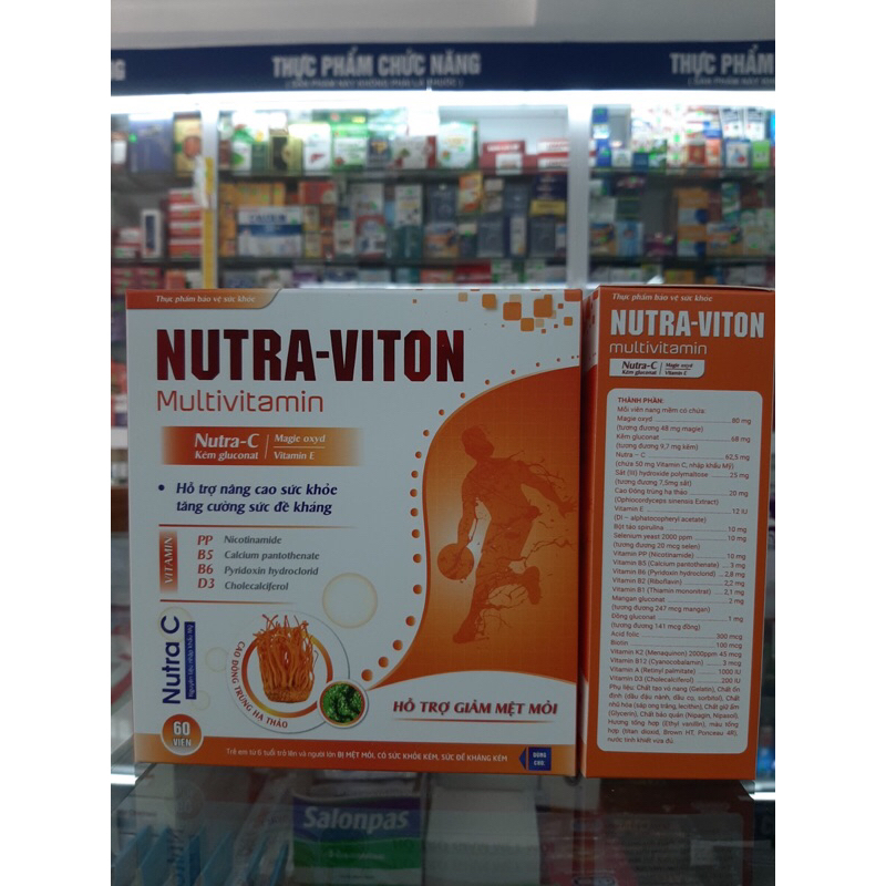 NUTRA-VITON MULTIVITAMIN - TĂNG SỨC ĐỀ KHÁNG - hộp 60 viên | Shopee ...