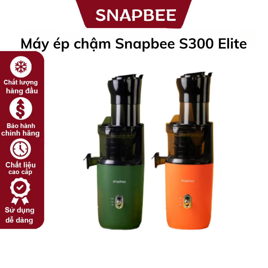 Máy ép chậm Snapbee S300 Elite ép kiệt bã đến 98% ép trái cây nguyên ...