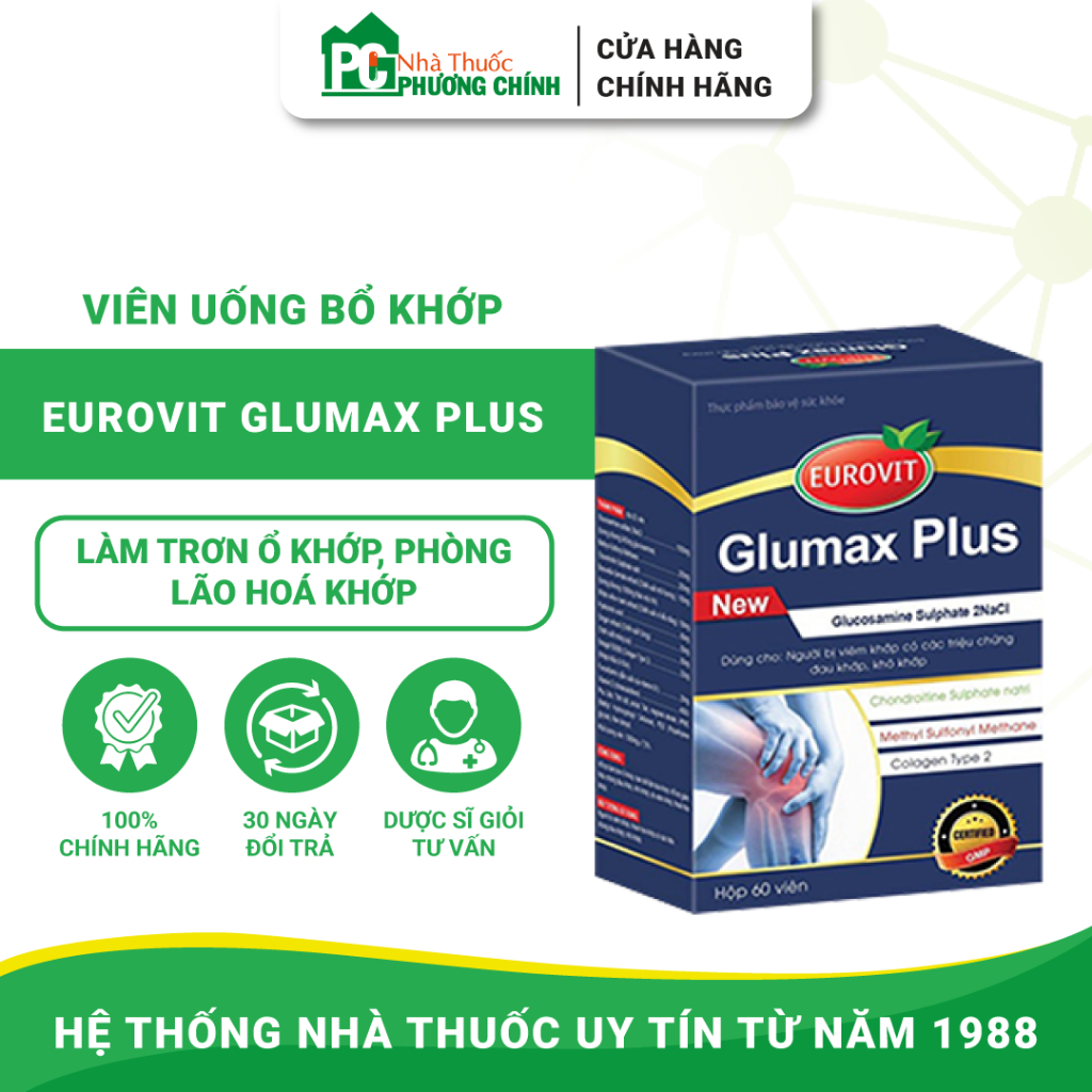 Viên Uống Xương Khớp Glumax Plus Eurovit Giúp Giảm Nguy Cơ Khô Khớp ...