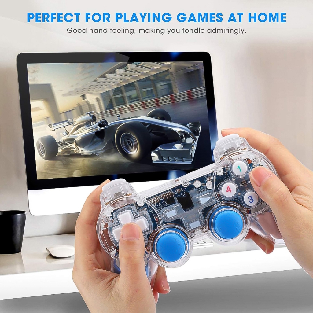 Tay Cầm Chơi Game Cho PC, Laptop, PS2, PS3 cổng USB Có Rung | Shopee ...