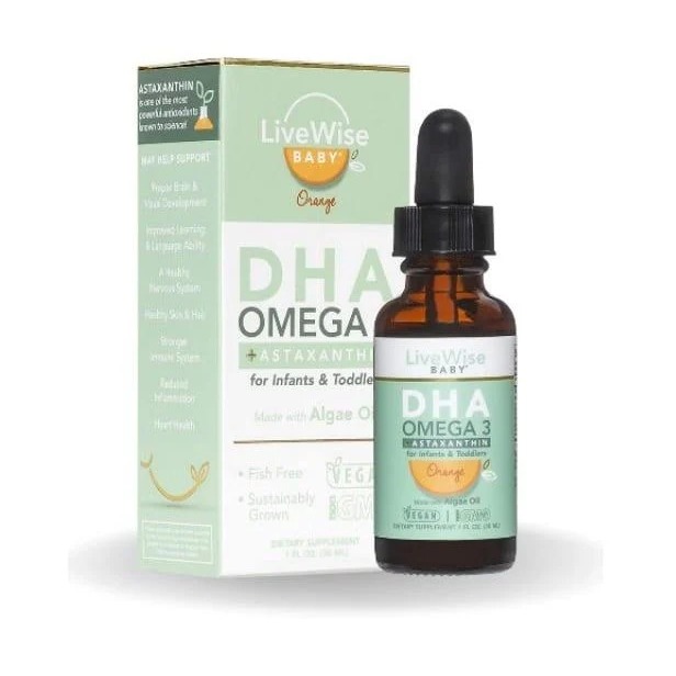 DHA Omega3 dạng giọt LiveWise Baby vị cam cho bé từ sơ sinh (30ml ...