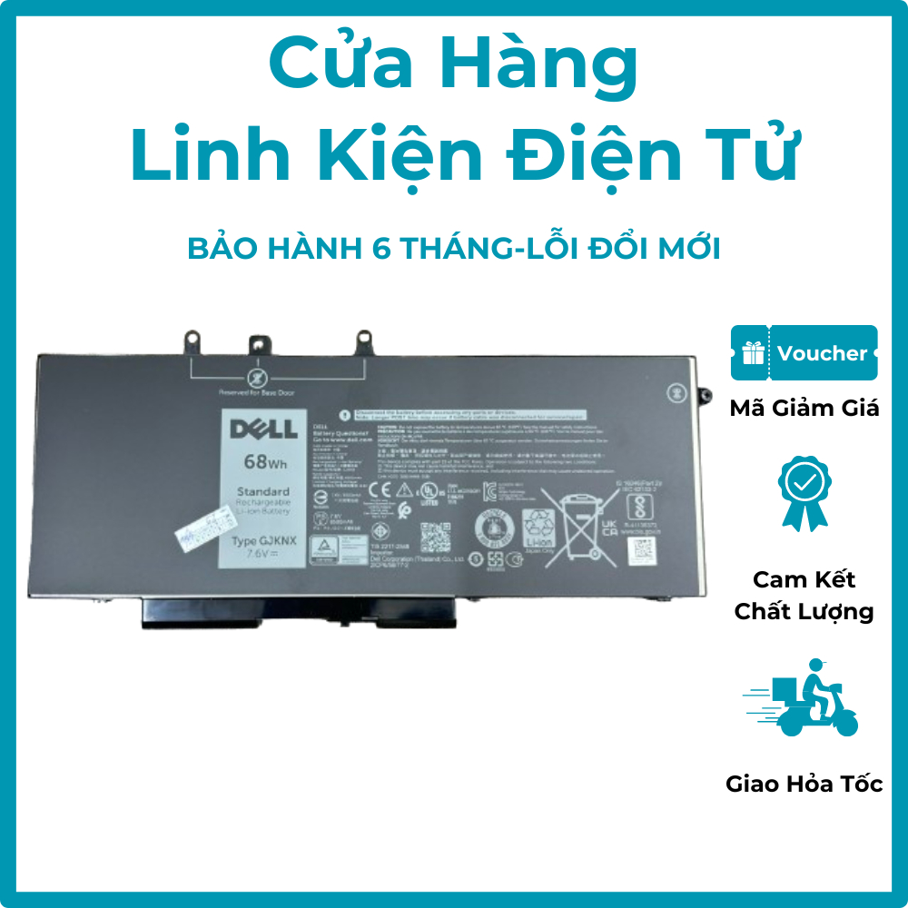 Pin Zin Laptop Dell Latitude 5480 5490 5491 5580 5590 5591 Precision 15 ...