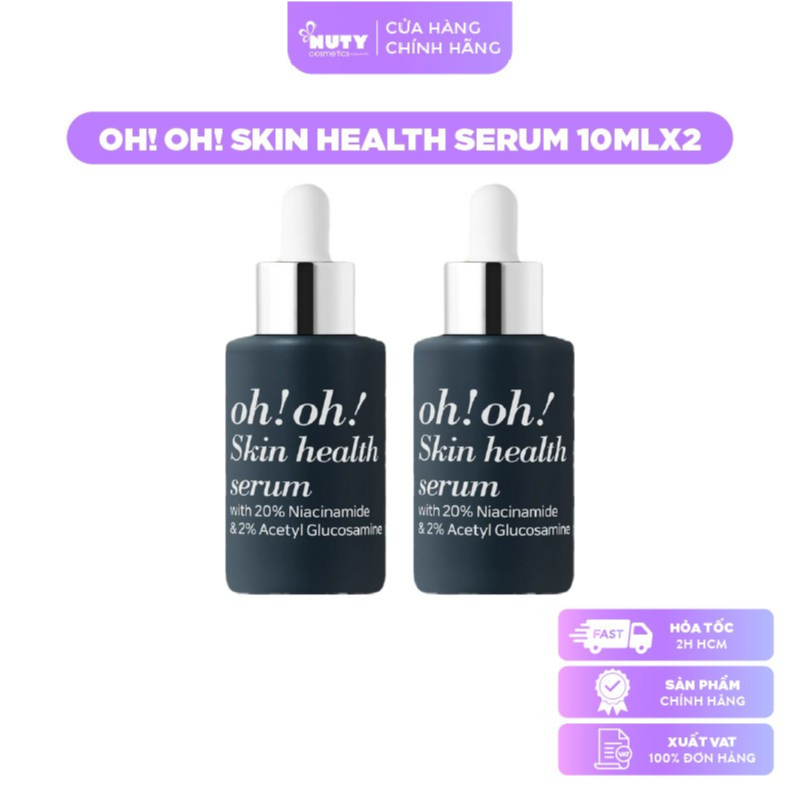 (10mlx2) Combo 2 Tinh Chất Oh!Oh! Dưỡng Sáng Da 20% Niacinamide & 2% Acetyl Glucosamine | Shopee ...