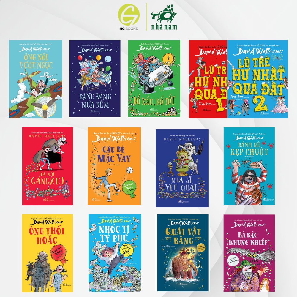 Sách - Bộ truyện của David Walliams - Series 13 tập | Shopee Việt Nam