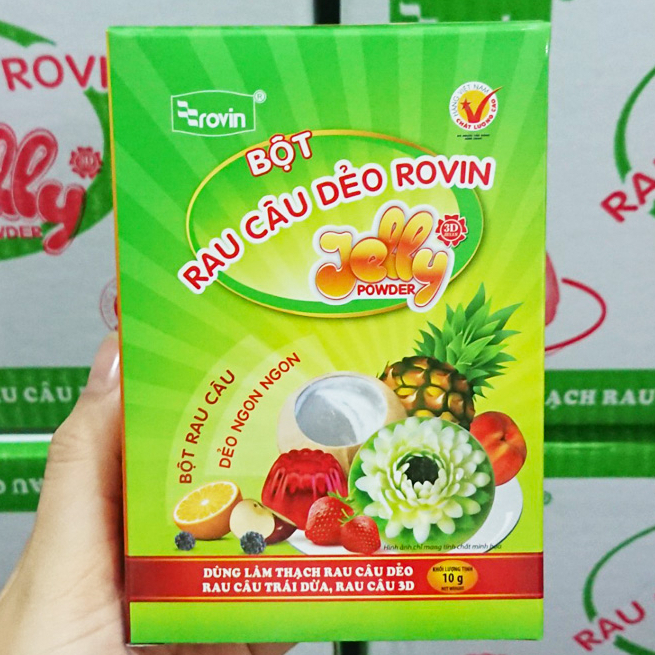 HỘP 10 GÓI RAU CÂU DẺO ROVIN 10g | Shopee Việt Nam