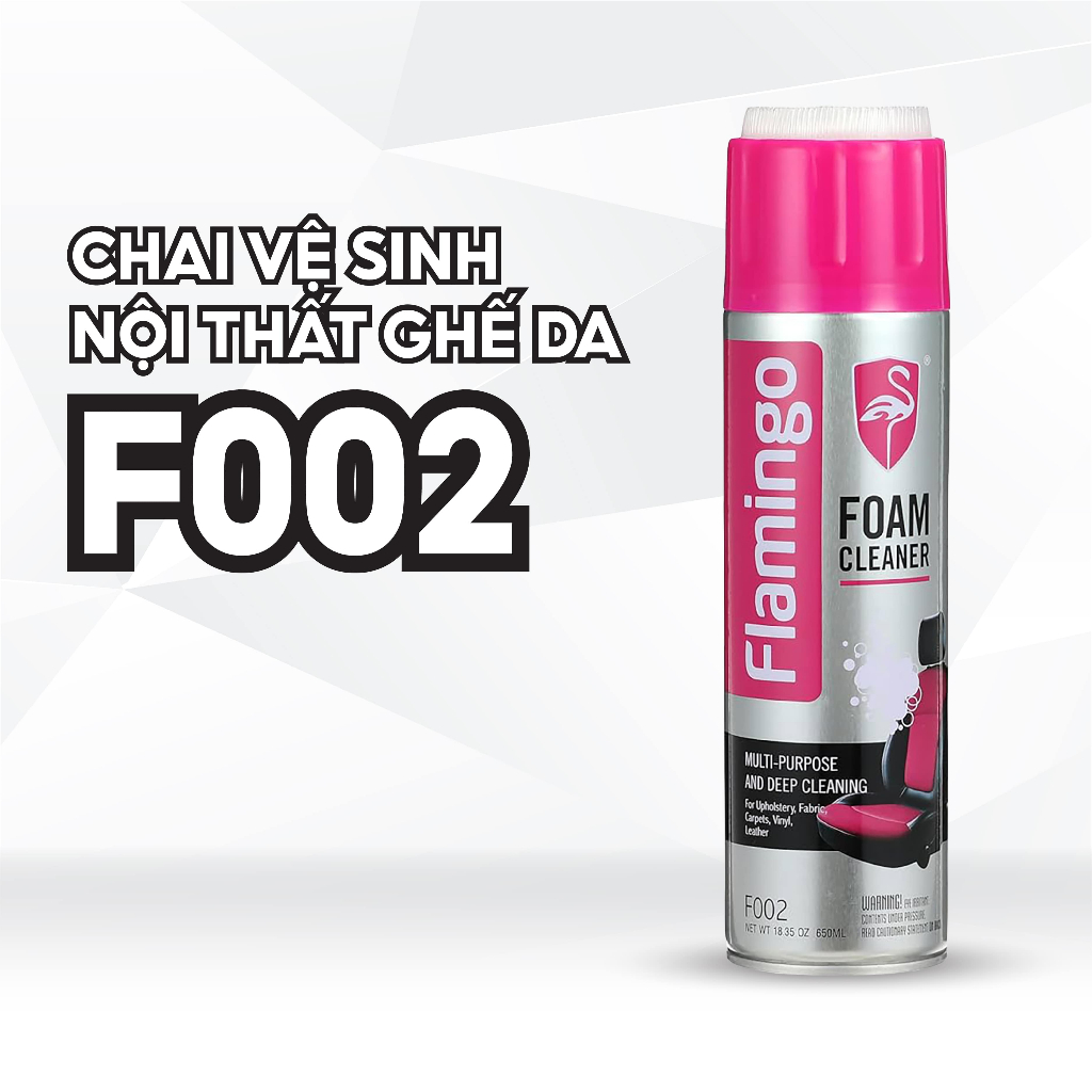 Chai Xịt Bọt Vệ Sinh Đa Năng Nội Thất, Ghế Da, Trần Nỉ Ô Tô FLAMINGO ...