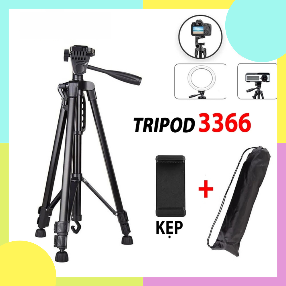 Tripod 3366, giá đỡ điện thoại 3 chân 1m4 hoco | Shopee Việt Nam