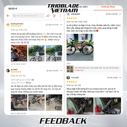 Xe đạp địa hình TRIOBLADE Việt Nam bộ đề 24 cấp độ số Mẫu Mới | Shopee ...