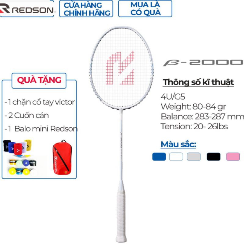 Vợt cầu lông cao cấp Redson β2000 (Beta 2000)/ B2000 Redson- Chính hãng ...