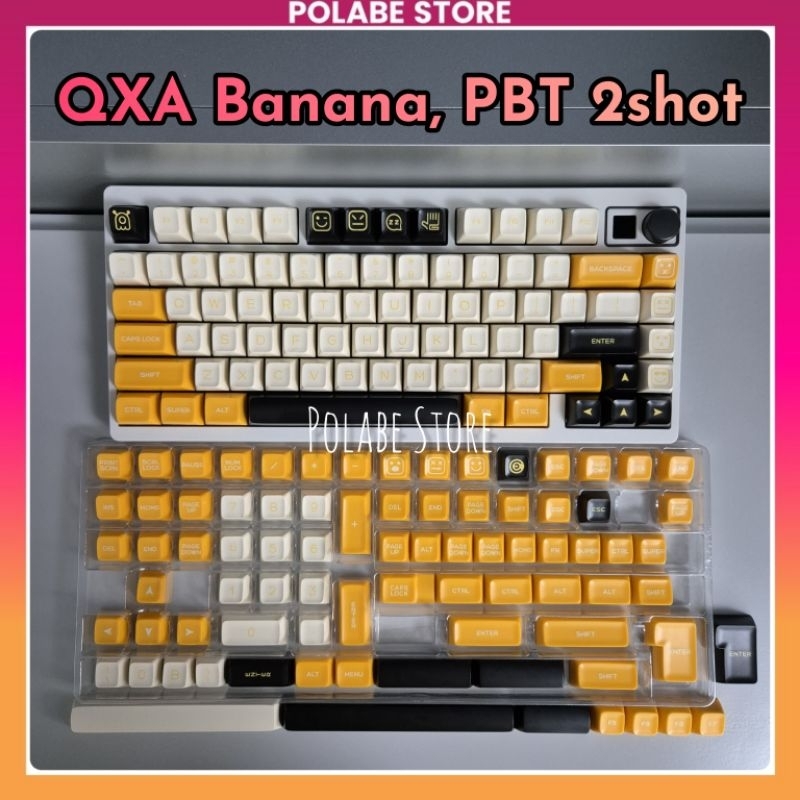 Keycap SA Banana Smile QXA profile PBT 2shot bàn phím cơ Polabe Store ...
