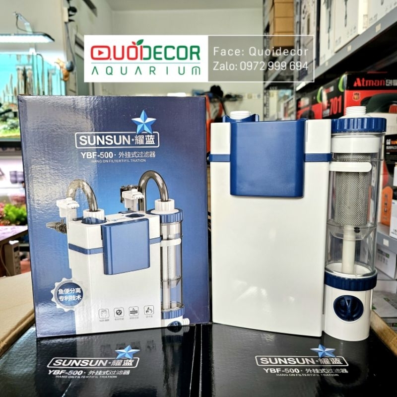 Lọc treo sunsun YBF500 tích hợp xả cặn hiện đại | YBF 500 lọc tách phân ...