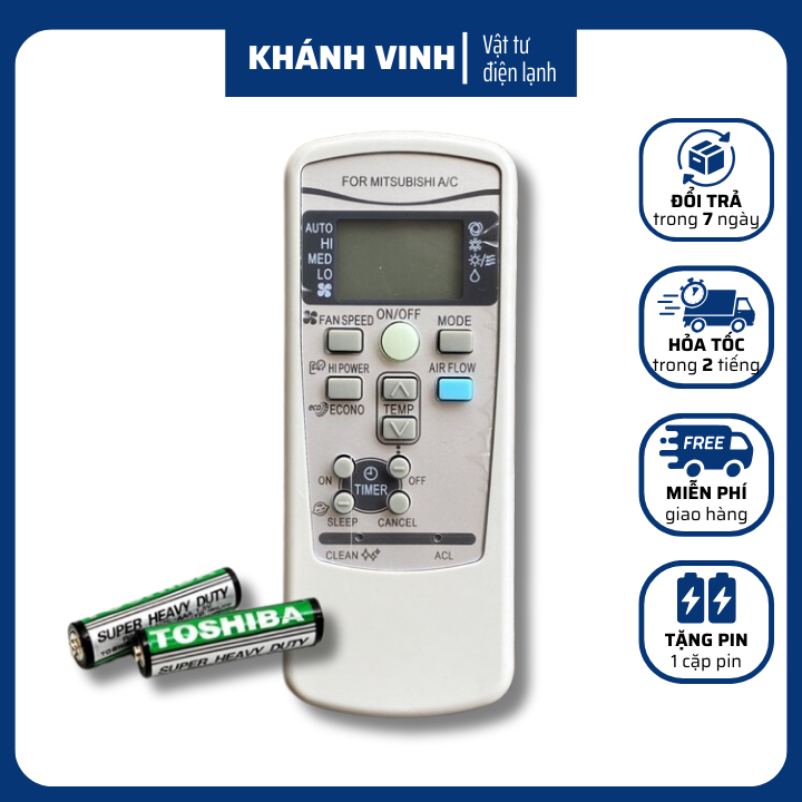 REMOTE máy lạnh MITSUBISHI xám, điều khiển máy lạnh MITSUBISHI, remote ...