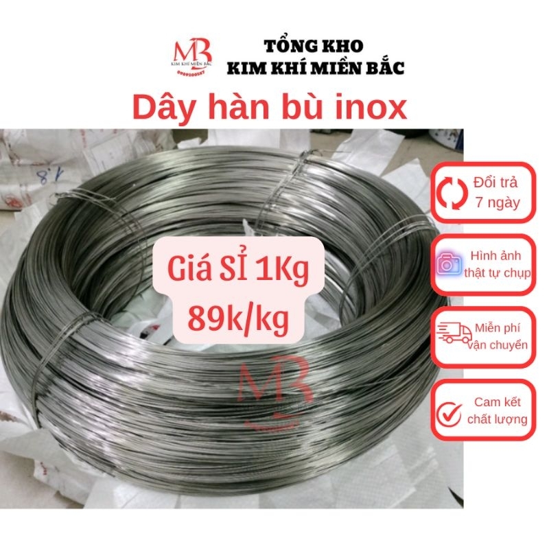 1kg dây hàn bù inox 304, dây inox 304, kim khí miền Bắc | Shopee Việt Nam