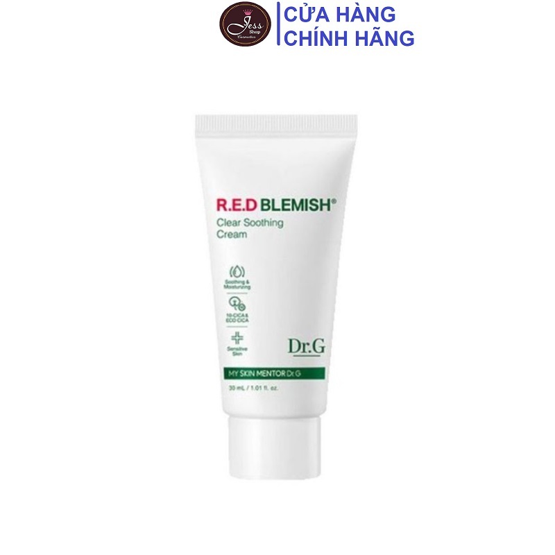 Kem Dưỡng Dr.G RED Blemish Clear Soothing Cream 30ml | Shopee Việt Nam
