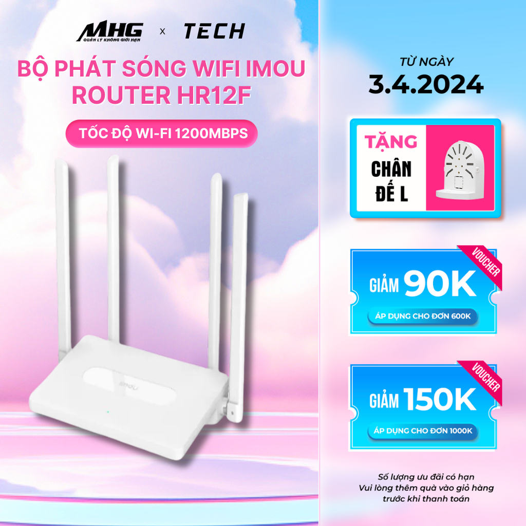 Bộ Phát Sóng Wifi Imou HR12F Thông Minh Với Tốc Độ Wifi Tối Đa Lên Đến ...