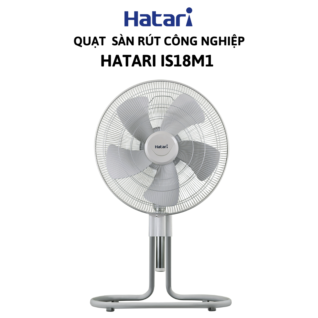 Quạt Sàn Rút Cao Cấp Thái Lan Hatari IS18M1, Công Suất 114W, 5 Cánh ...