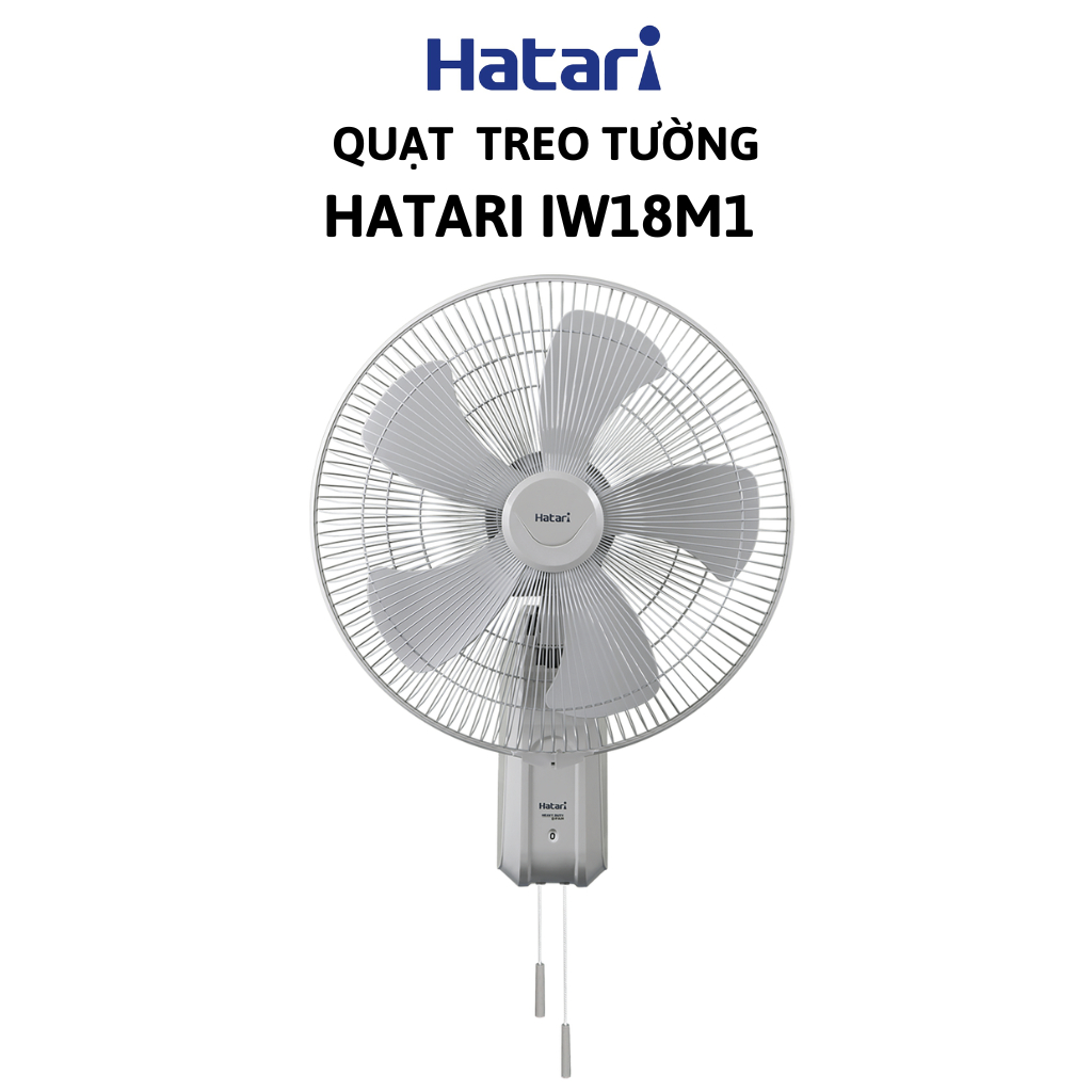 Quạt Treo Tường Công Nghiệp Hatari IW18M1, Công Suất 114W, 5 Cánh Quạt Sải Cánh 18 Inch, Hàng ...