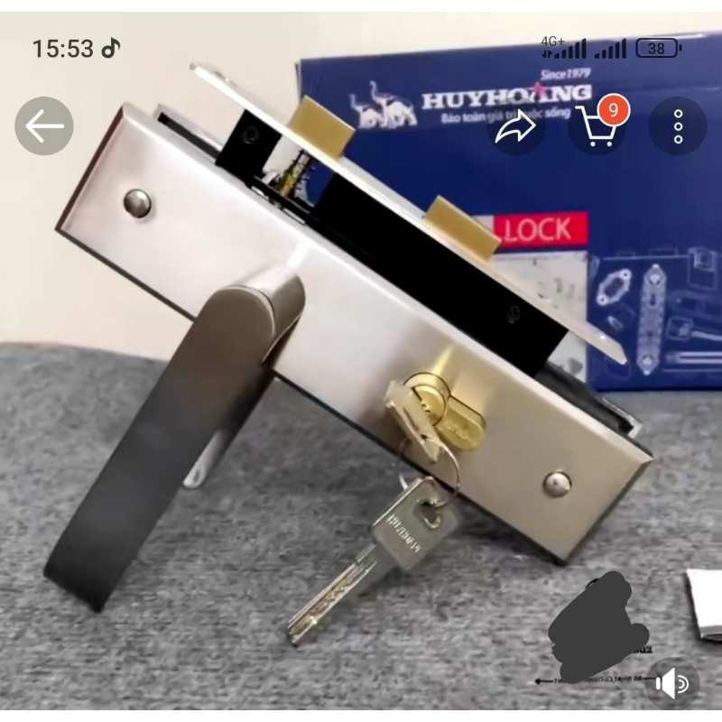 khoá cửa gỗ Huy Hoàng EX 5810 khoá cửa thông phòng khoá TNSS 5810 ...