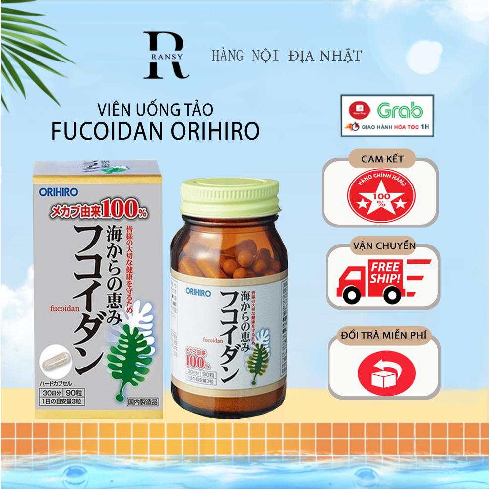 Tảo nâu lá Fucoidan Orihiro 90 Viên Nội Địa Nhật Bản | Shopee Việt Nam