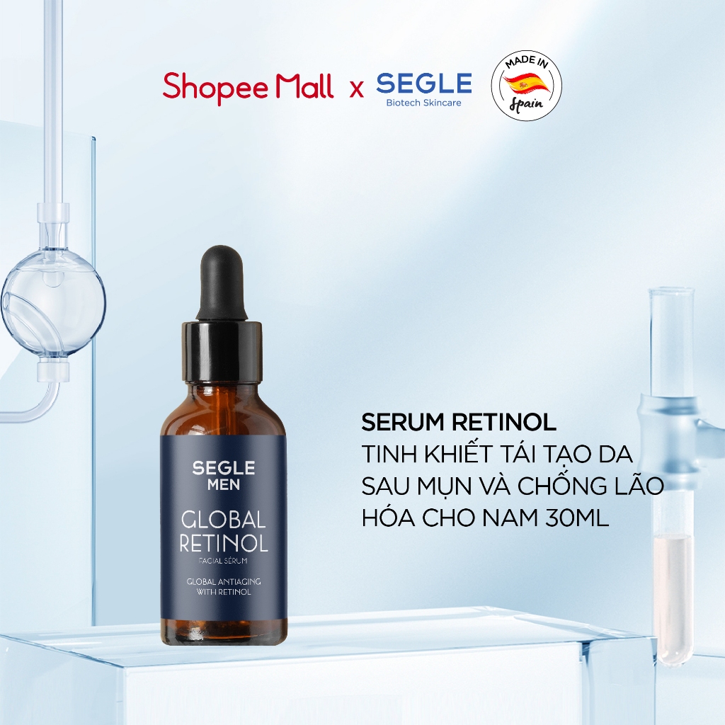 SEGLE MEN GLOBAL RETINOL FACIAL SERUM - Serum Retinol Tinh Khiết Tái ...
