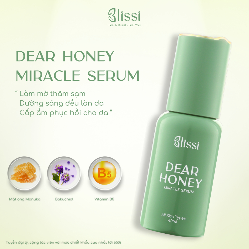 Tinh chất cấp ẩm phục hồi Blissi Dearhoney - Dearhoney Miracle Serum 40ml | Shopee Việt Nam