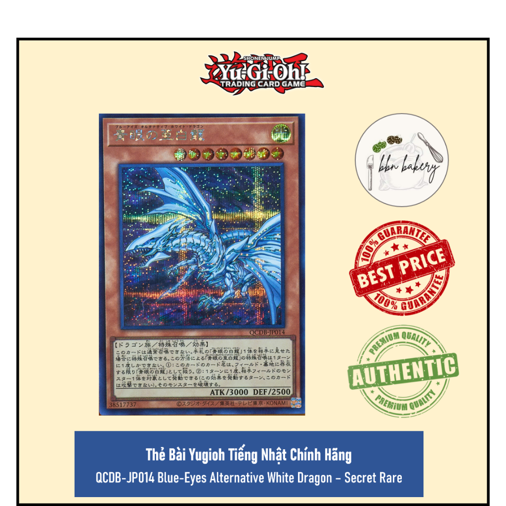 Thẻ Bài Yugioh Tiếng Nhật Chính Hãng: QCDB-JP014 Blue-Eyes Alternative White Dragon - Secret ...