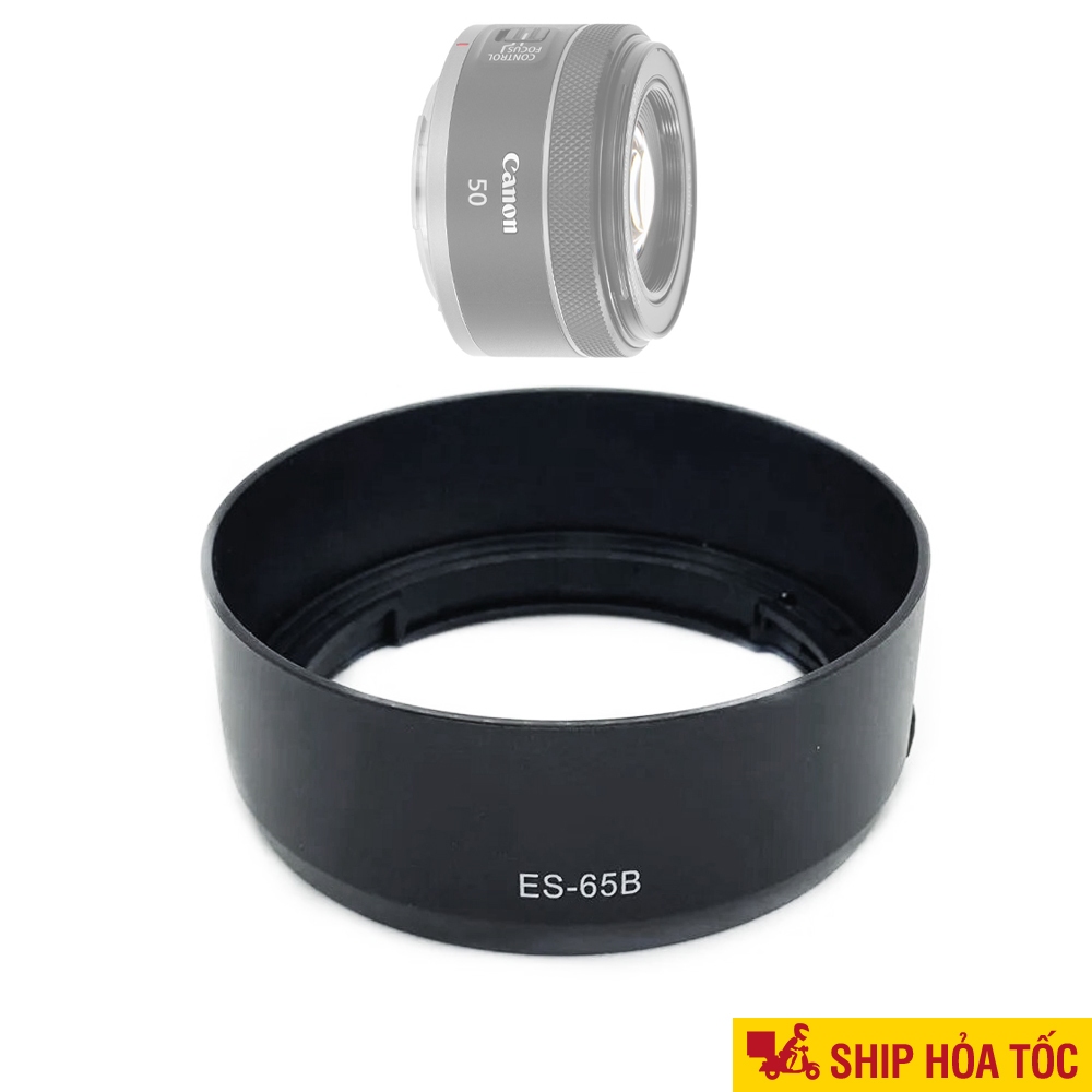 Lens hood Canon ES-65B cho Ống kính Canon RF 50mm 1.8STM Loa che nắng ES 65B | Shopee Việt Nam