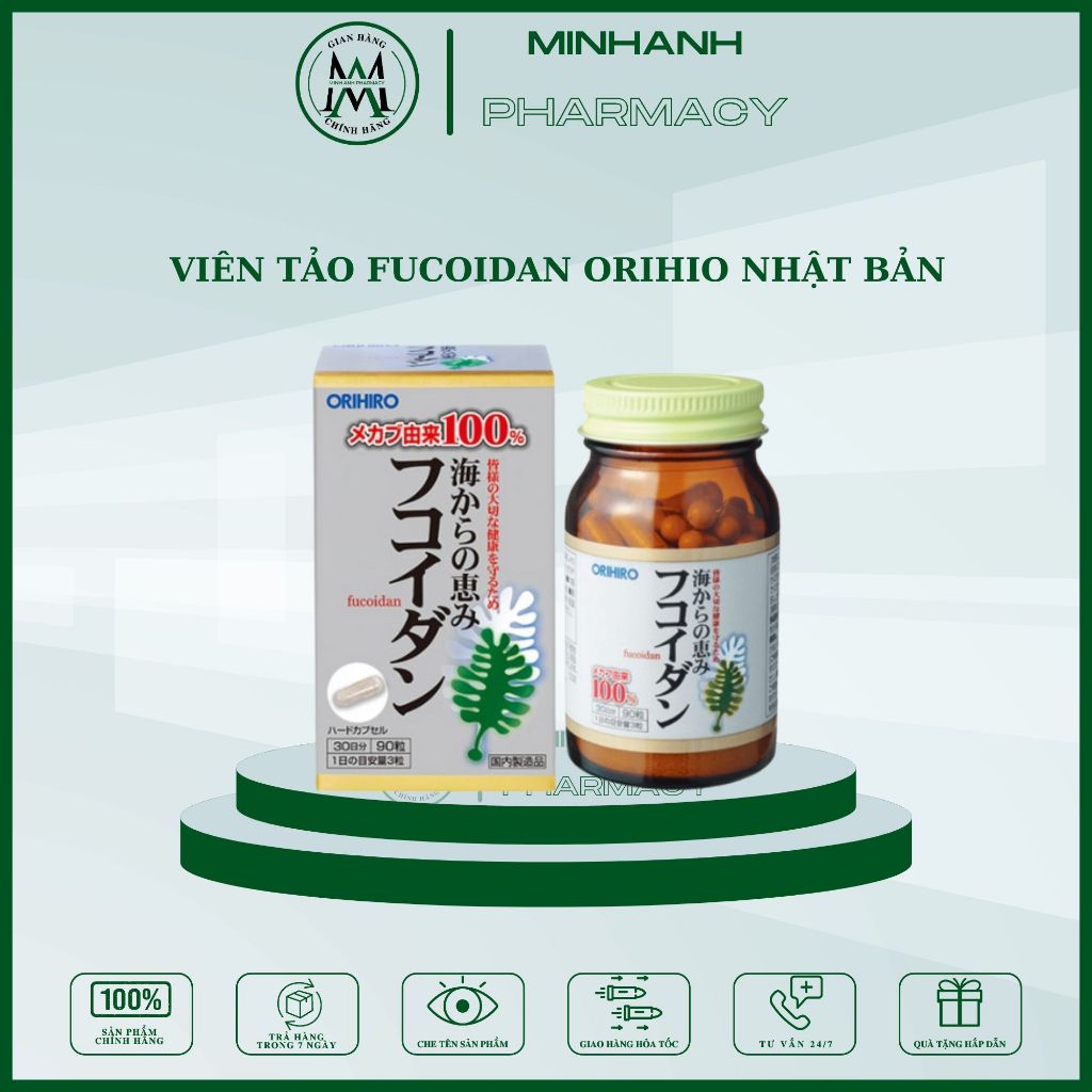 Viên uống tảo Fucoidan Orihiro Nhật Bản hỗ trợ phòng và chống u.n.g t.h ...