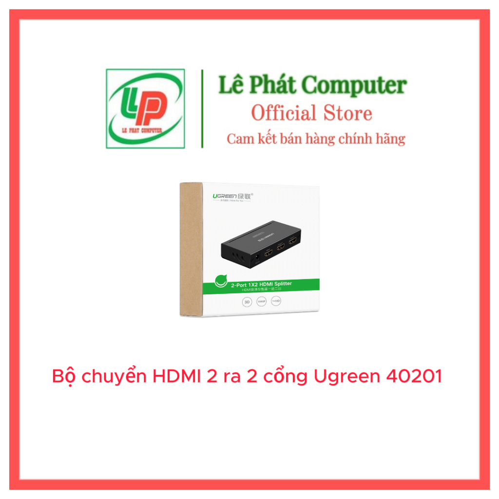 Bộ chia cổng HDMI 1 Ra 2 UGREEN (40201) - Hỗ trợ FHD, 4k*2k - Hàng ...
