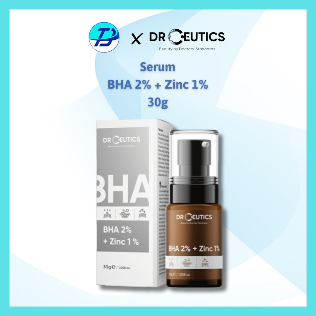 DRCEUTICS Serum Kẽm BHA 2% + Zinc PCA 1% DrCeutics giảm mụn và giảm tiết dầu 30g | Shopee Việt Nam