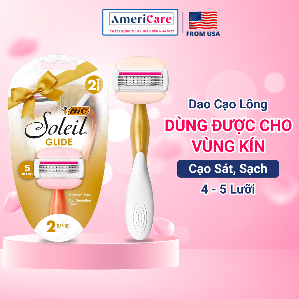 Dao Cạo Lông Nữ, Cạo Lông Vùng Kín, Dao Cạo Đầu Bơ BIC Soleil - Bill Mỹ | Shopee Việt Nam