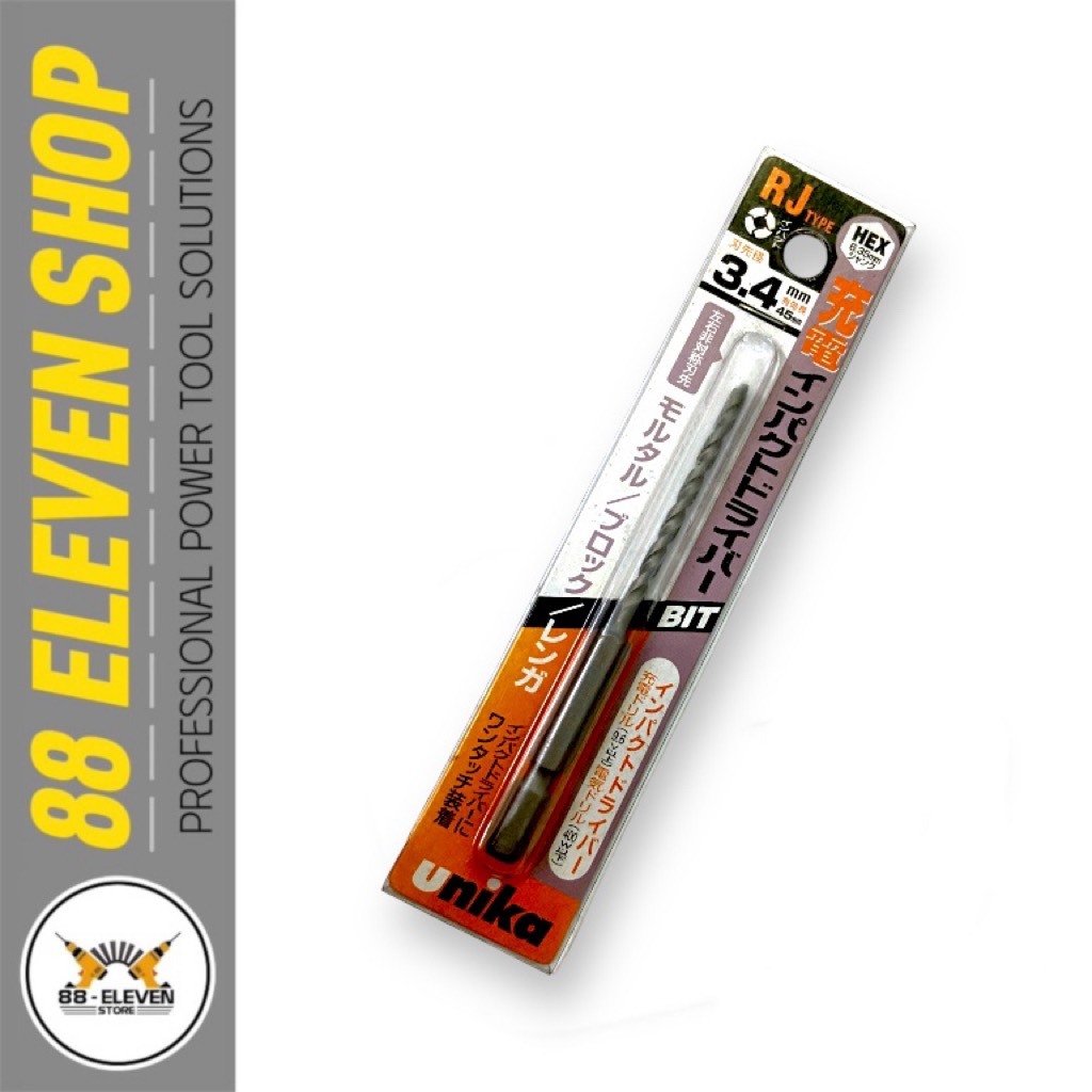 Mũi khoan tường, gạch Unika Japan chân lục giác mã RJ3.4x90mm | Shopee Việt Nam