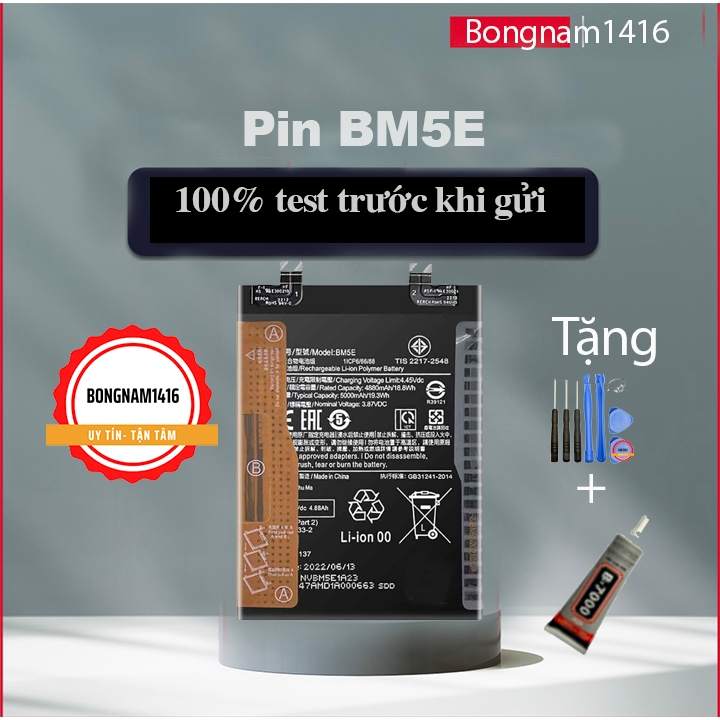 Pin Thay Thế Xiaomi Redmi K50 Pro BM5E - Tặng Kèm Keo Dán & Bộ Dụng Cụ ...