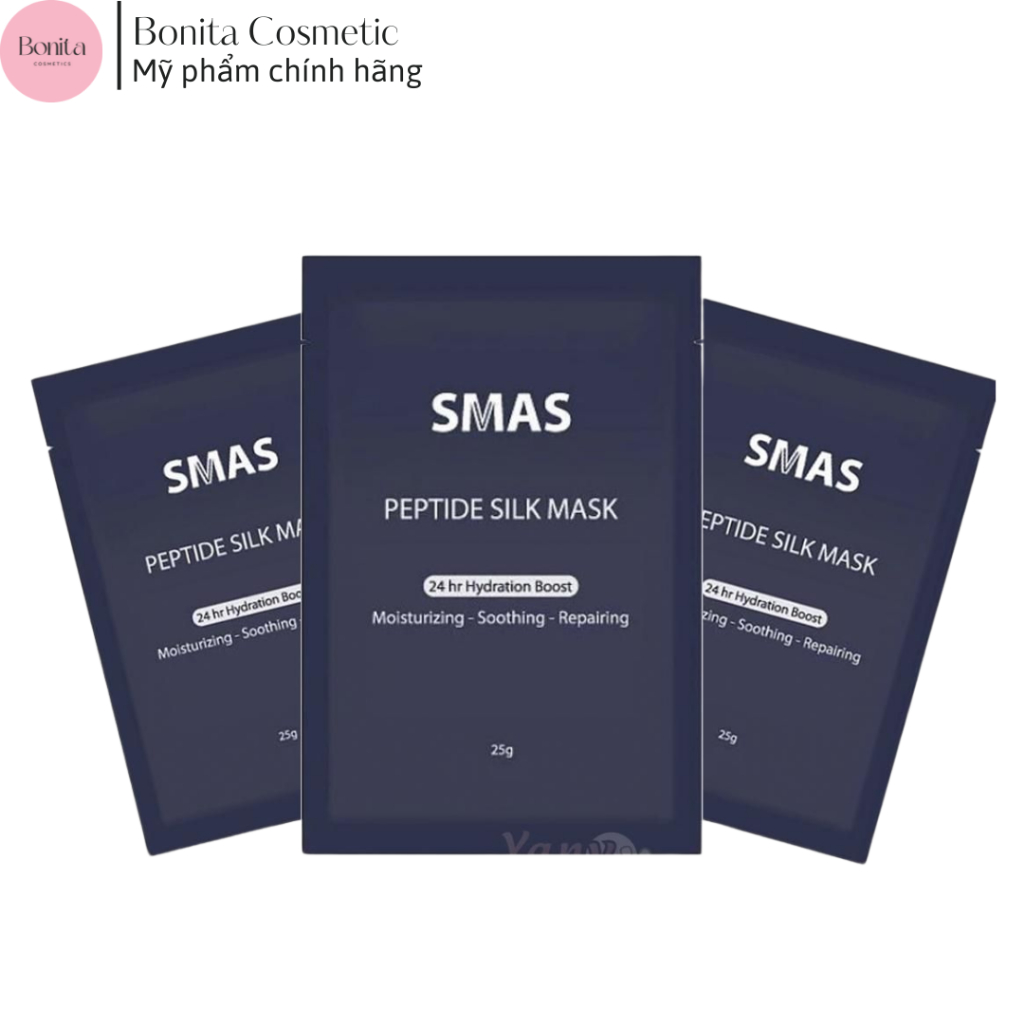 MẶT NẠ CẤP ẨM, PHỤC HỒI DA SMAS PEPTIDE SILK MASK 24H HYDRATION BOOST 25G | Shopee Việt Nam