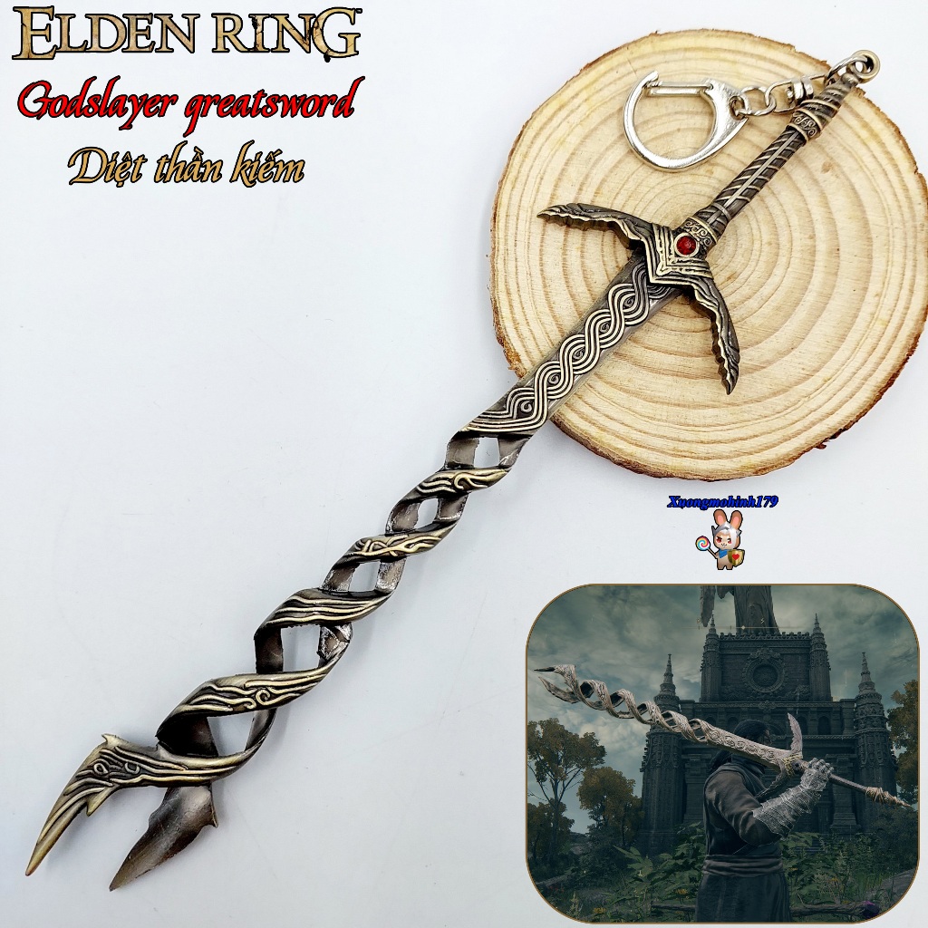 Mô hình sưu tầm Elden Ring Godslayer greatsword Diệt Thần kiếm 21cm ...