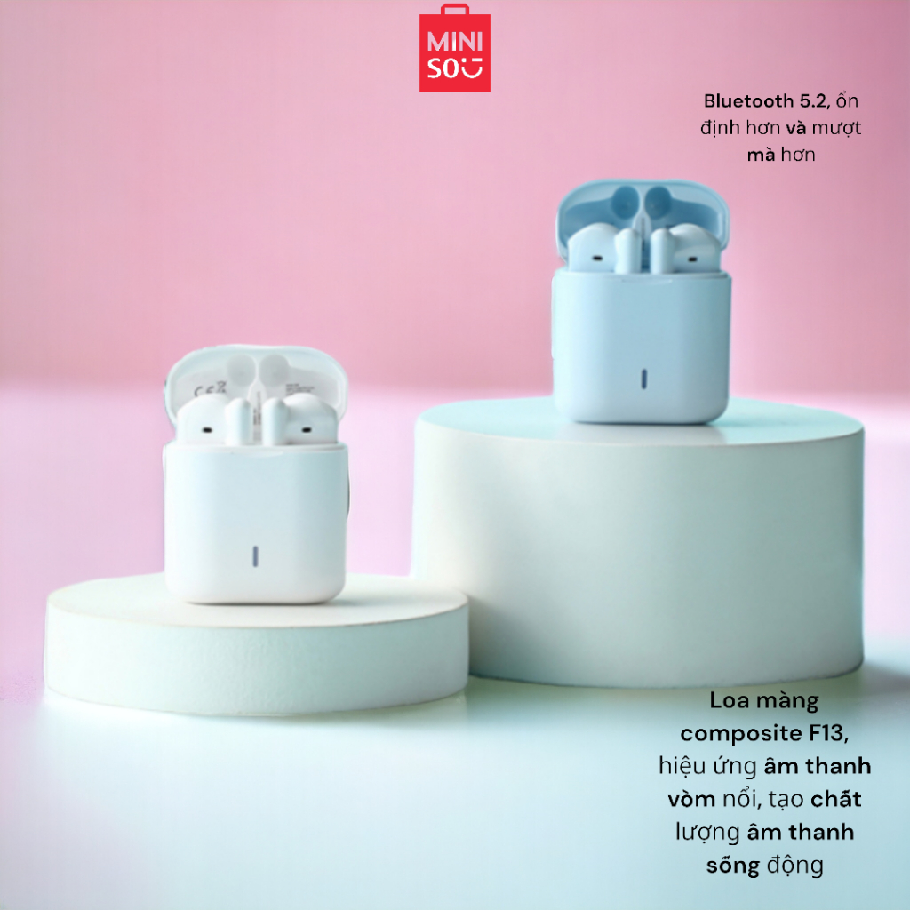 Tai nghe Bluetooth TWS MINISO Macaron S88TWS Tai nghe Bluetooth không ...