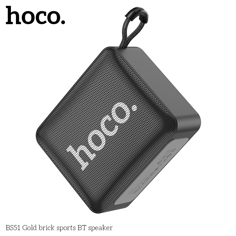 Loa bluetooth Hoco BS51, loa mini để bàn hỗ trợ khe cắm thẻ nhớ, usb, âm thanh vòm 3D - chính ...