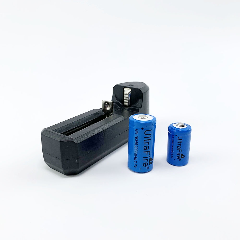Pin sạc 123A UltraFire lithium GH 16340 2000mAh, LC14250 1400mAh 3.7V ...