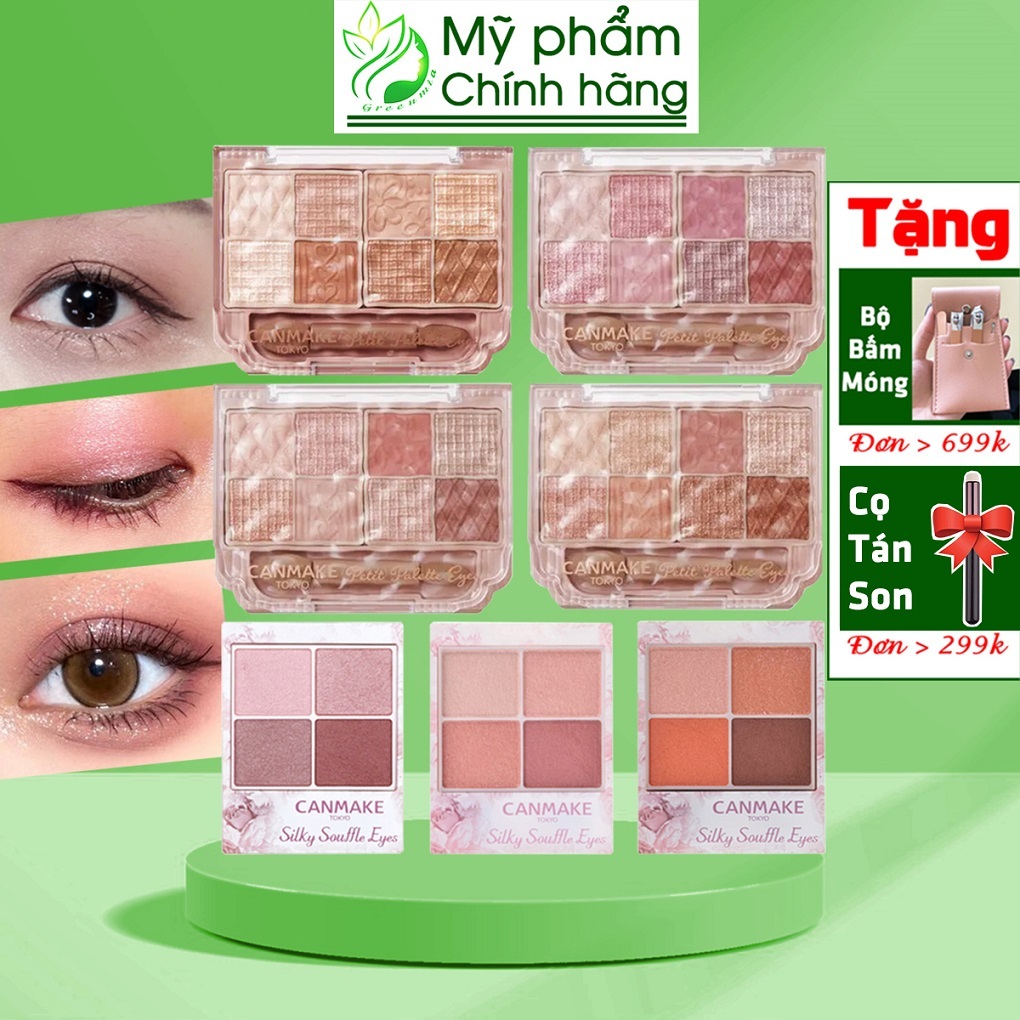 Phấn Mắt Canmake Tokyo Japan Nội Địa Nhật Silky Souffle Eyes 4 ô 8 ô [HÀNG CHÍNH HÃNG ĐỦ BILL ...
